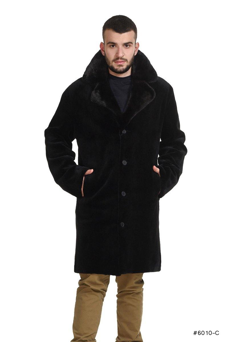 Elegant sheared mink coat for men Manakas Frankfurt